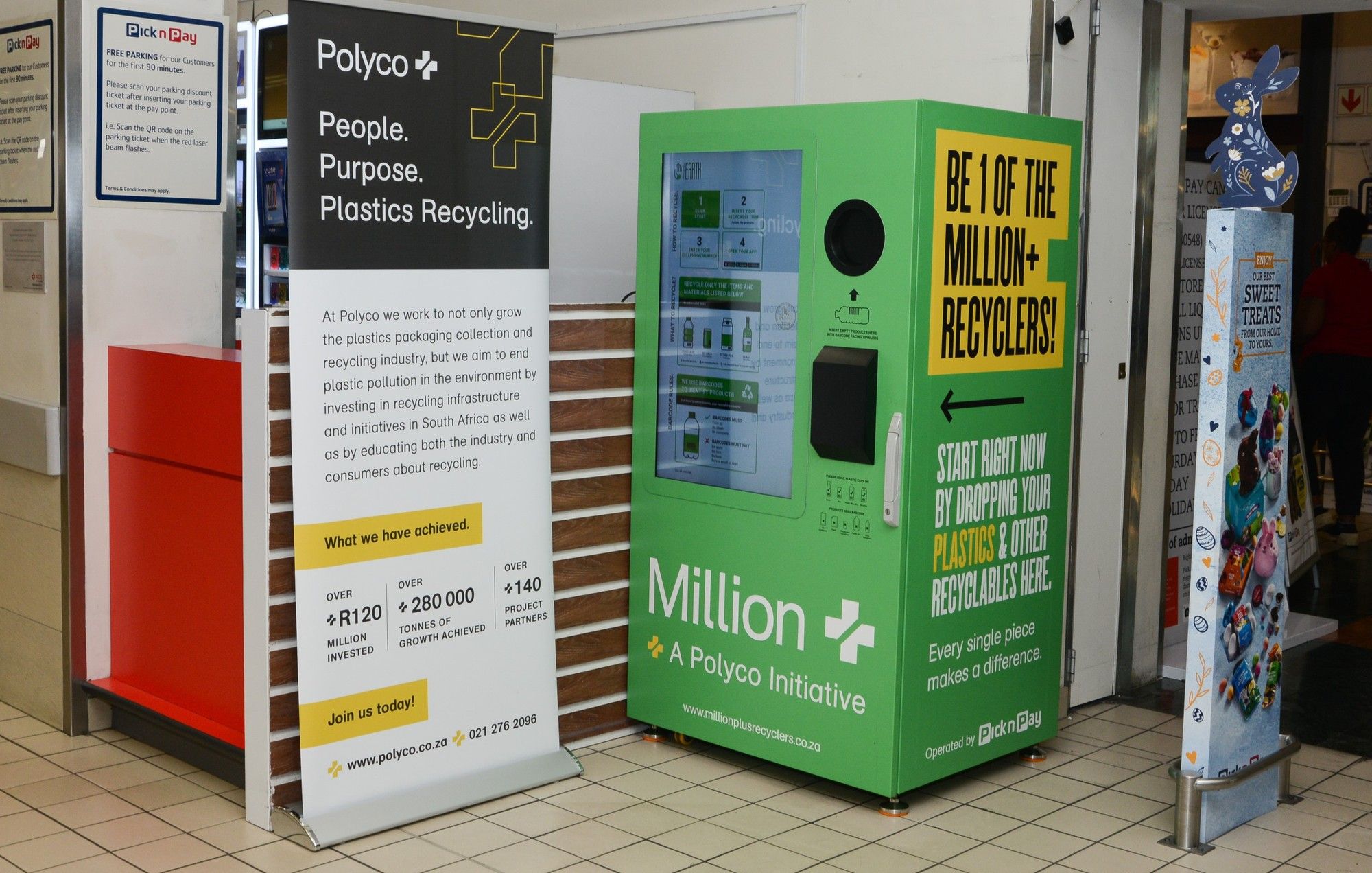 Pick n Pay incentivises recycling through its vending machines