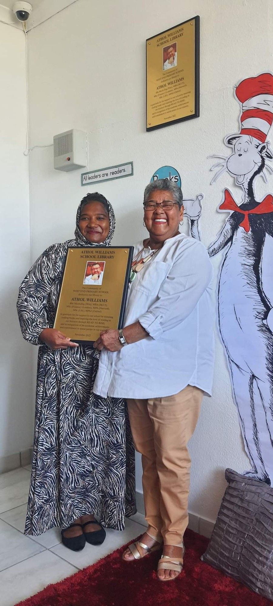 West End Primary School honours Athol Williams by renaming its library ...