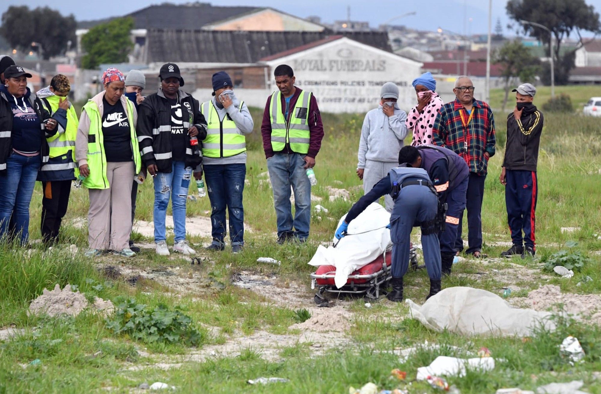 Burnt body on a veldjie