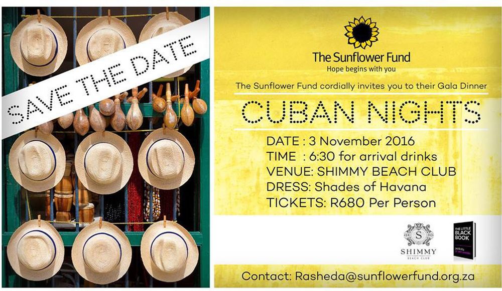 Sunflower Fund's Annual Gala Dinner: Cuban Nights