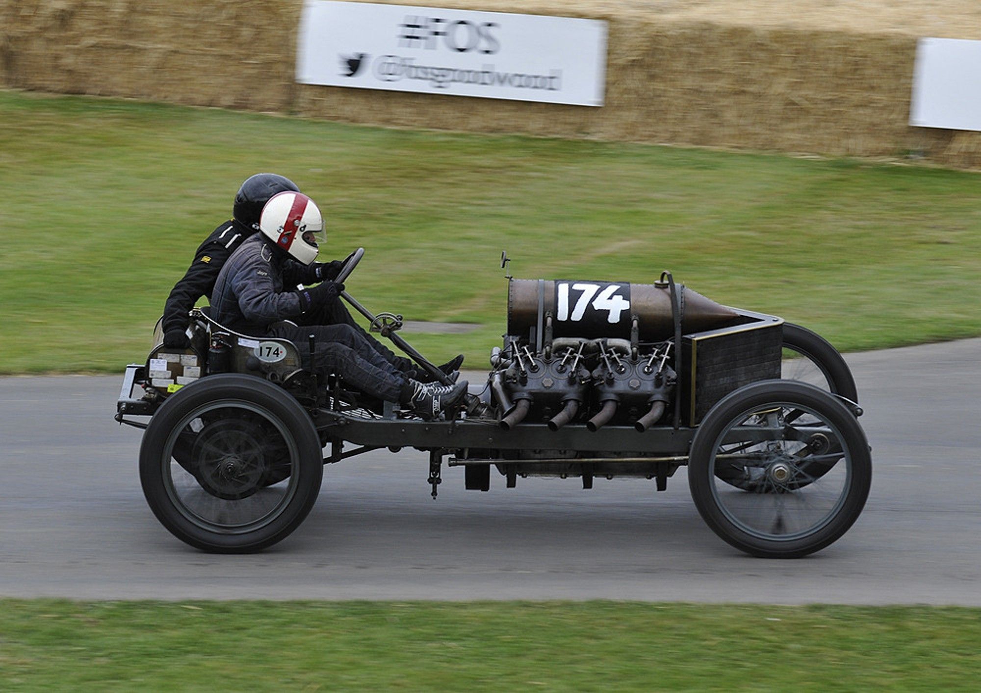 Watch 1905 racing car get sideways