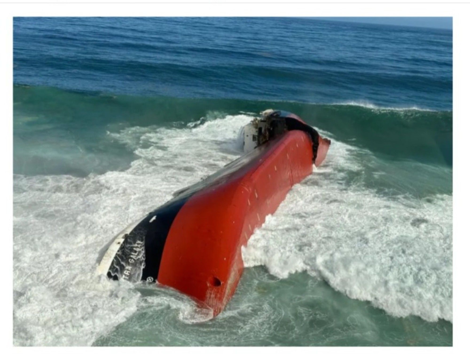 Major oil spill hits South Africa’s west coast after cargo ship breaks ...