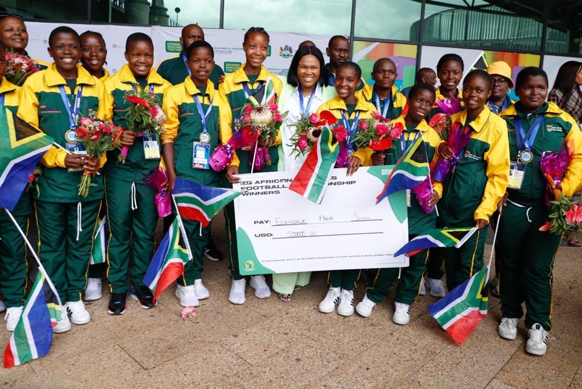 Hero’s welcome for Edendale Technical High School girls, CAF African ...