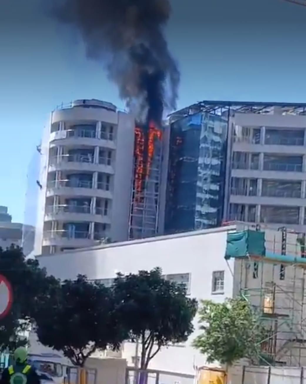 Fire brings CBD to a standstill