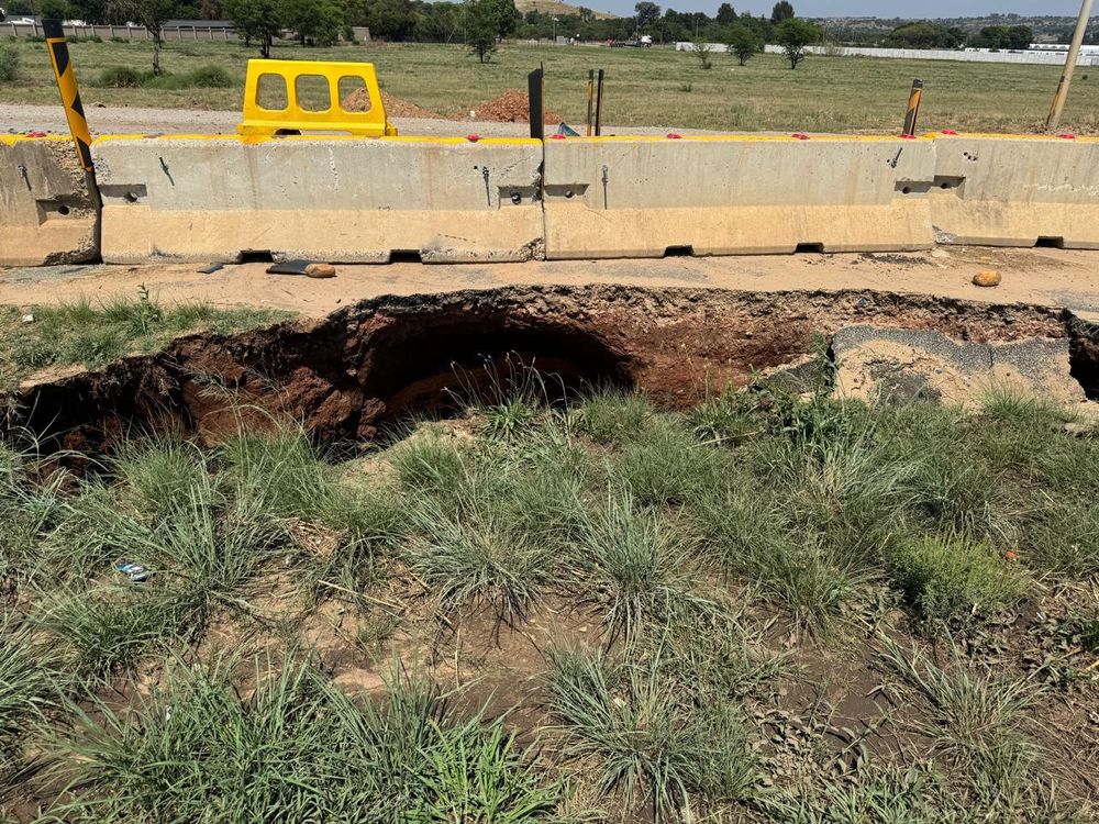 Sinkhole crisis: Mogale City's Dolomitic ground claims major roads