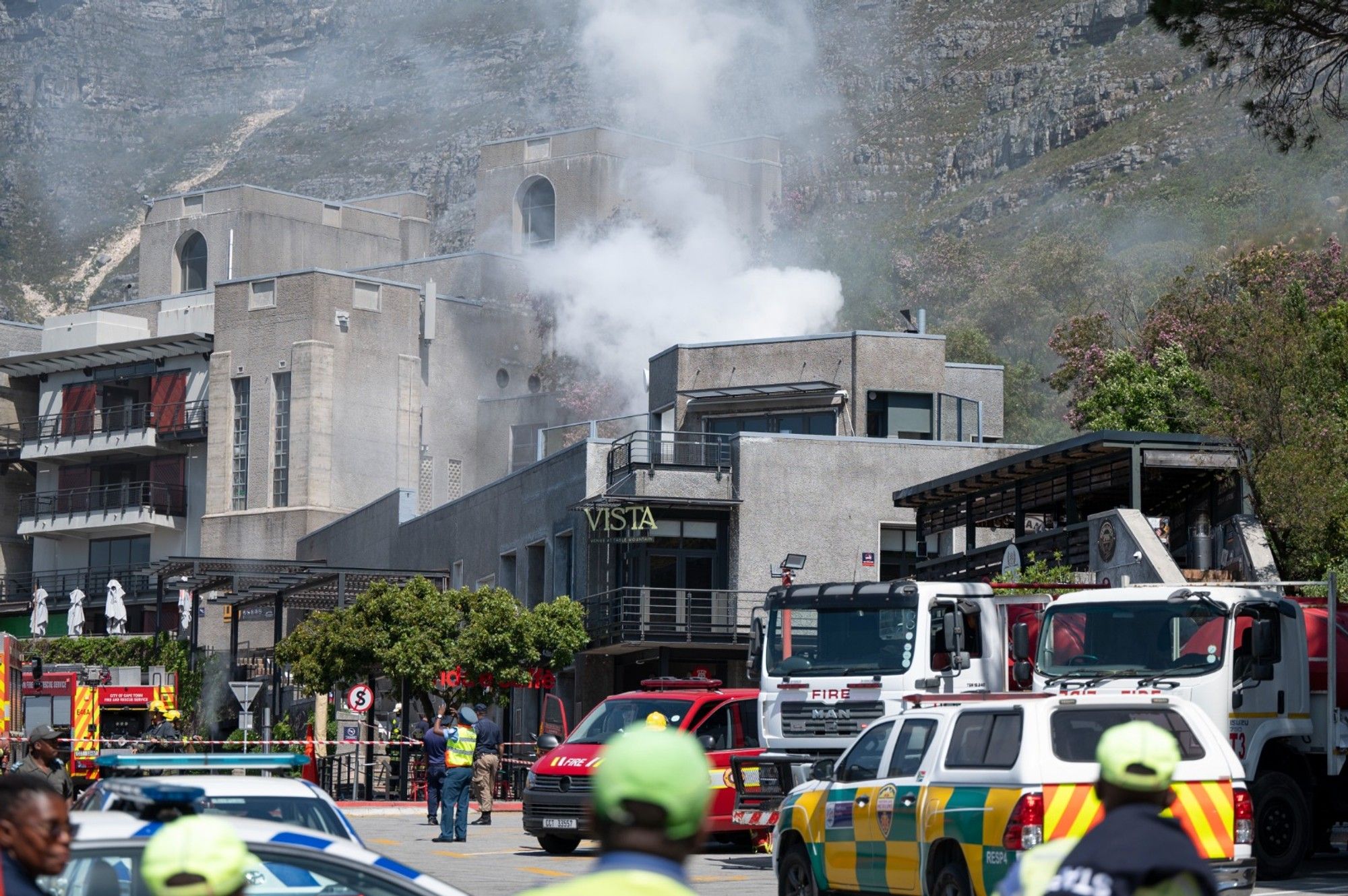 Firefighters tackle hazardous lithium fire at Table Mountain Cableway ...
