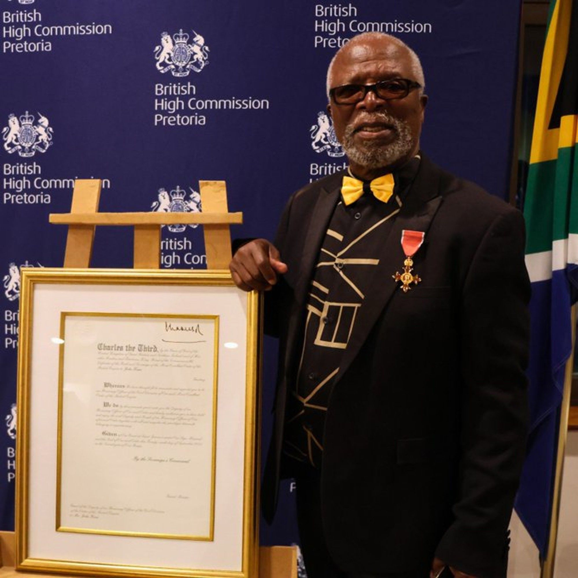 South African theatre legend Dr John Kani honoured with prestigious Order of the British Empire