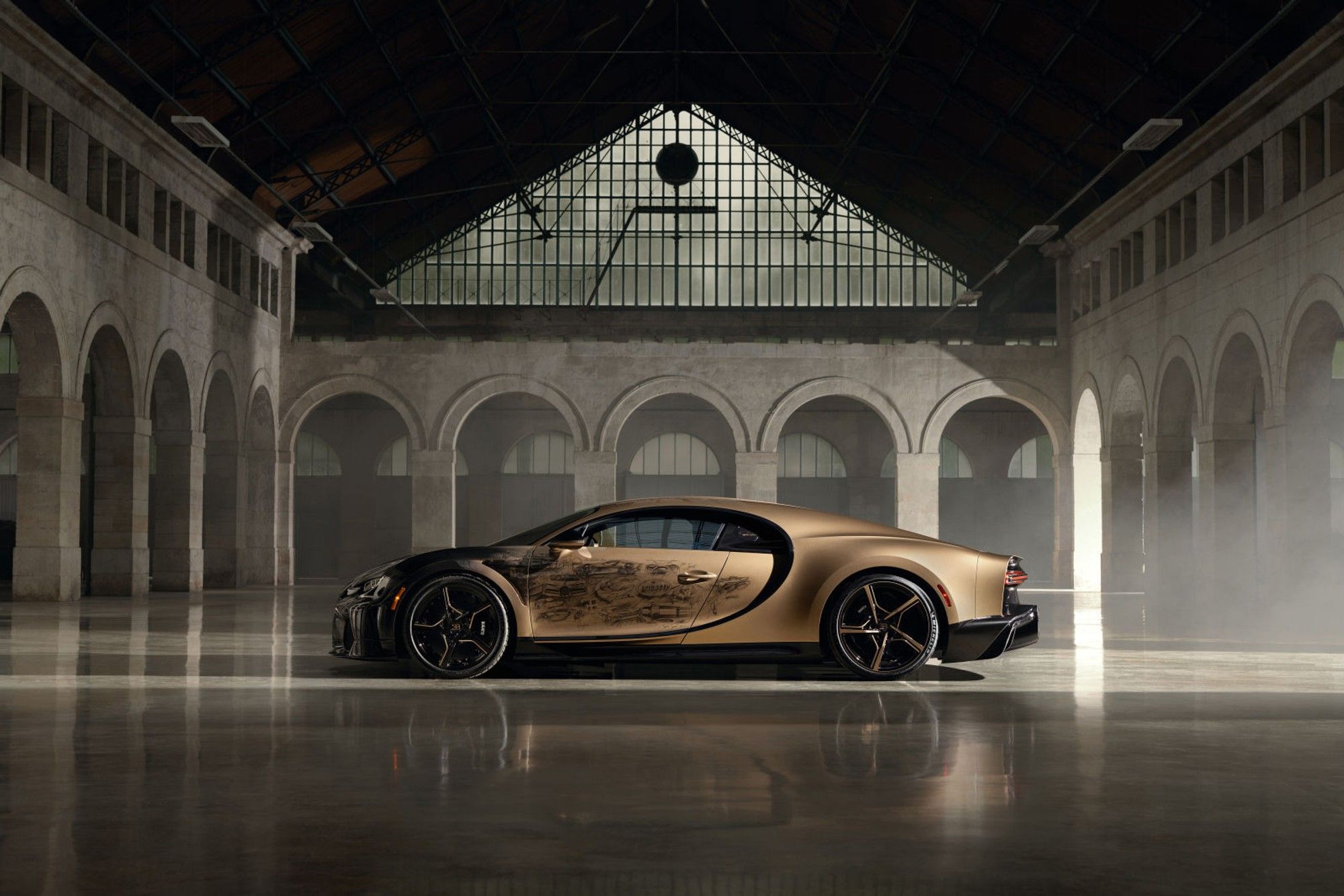 LOOK: One-off Bugatti Chiron Golden Era is a painstakingly detailed ...