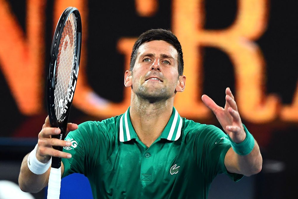 Racquet-smashing Novak Djokovic into Australian Open semis