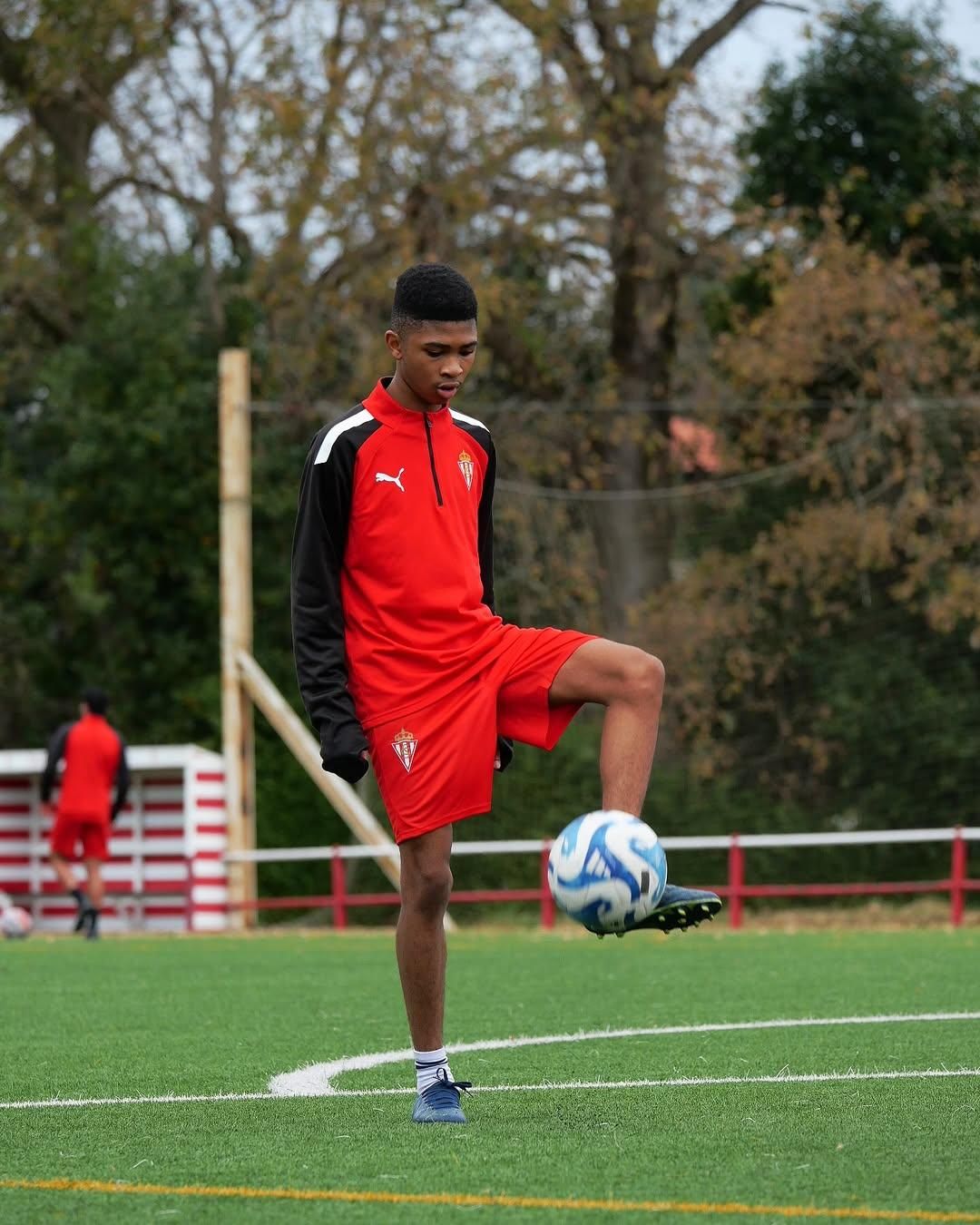 Has Lucas Radebe's son joined Spanish La Liga side Sporting Gijon?
