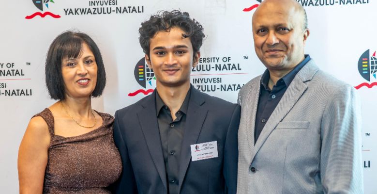 Jaedon Naidu awarded the prestigious Zac Yacoob Scholarship at UKZN
