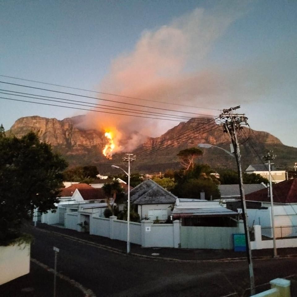 Table Mountain blaze forces closure of Newlands and Kirstenbosch hiking ...