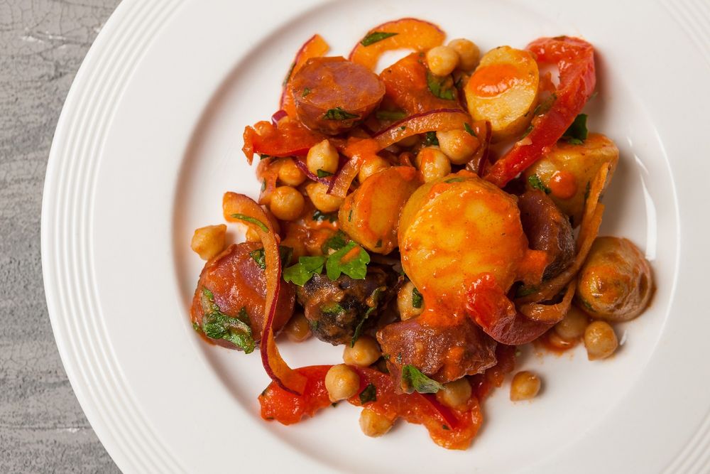 How to make a Spanish Potato Salad With Chickpeas #SummerSalads