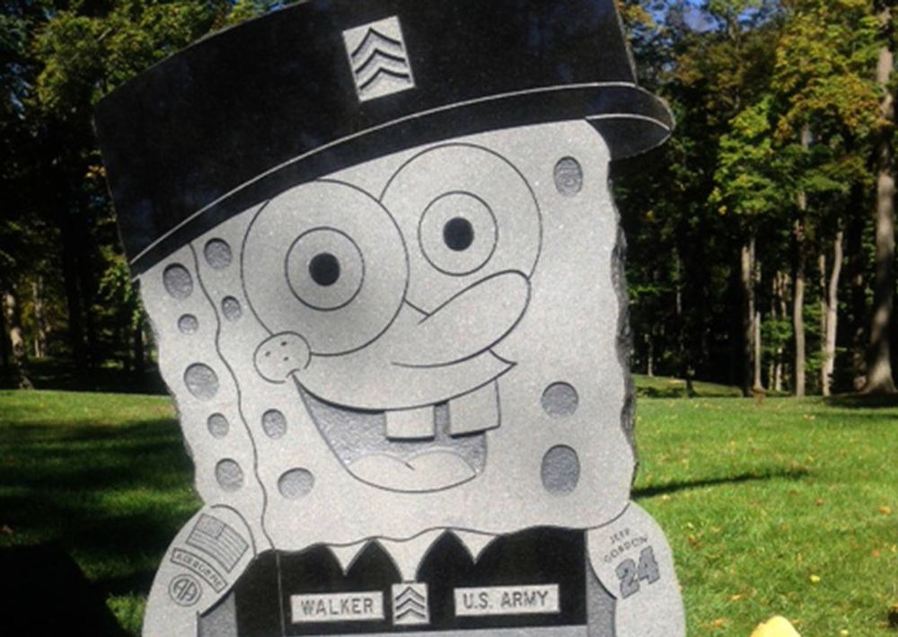 Veteran’s SpongeBob headstone removed