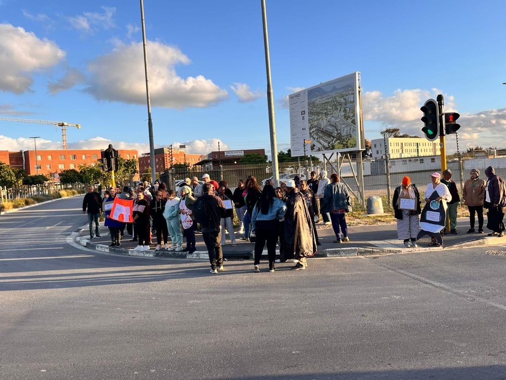 Pinelands social housing tenants protest against high electricity charges