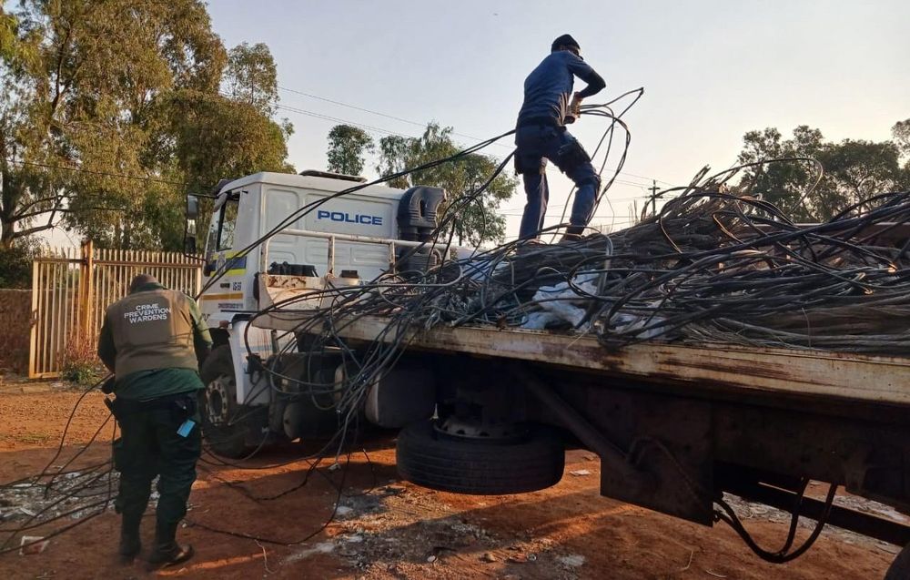 PICS: Gauteng police recover R3 million stolen Transnet copper cables ...