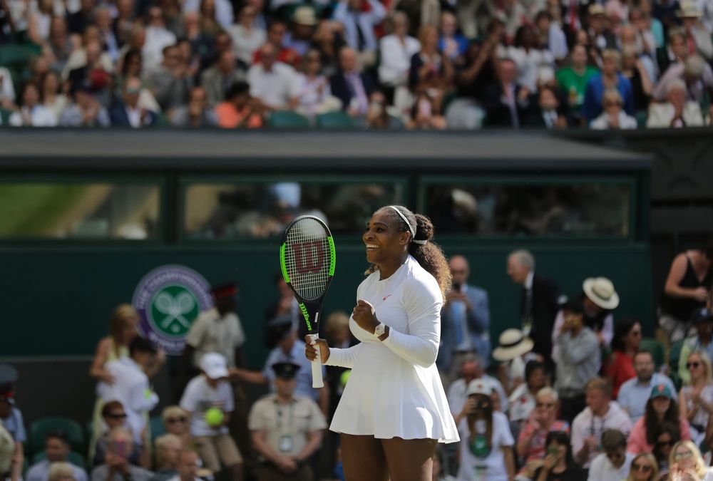 Serena Williams one match away from Wimbledon final after comeback win