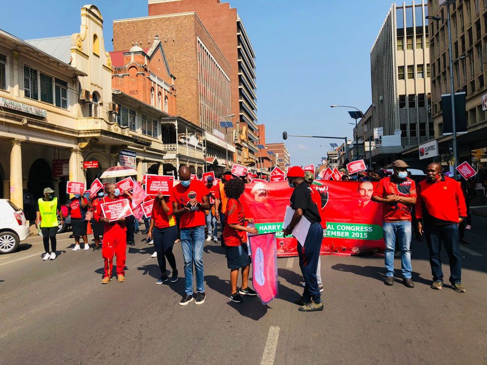 Nehawu members picket in PMB demanding permanent employment and ...