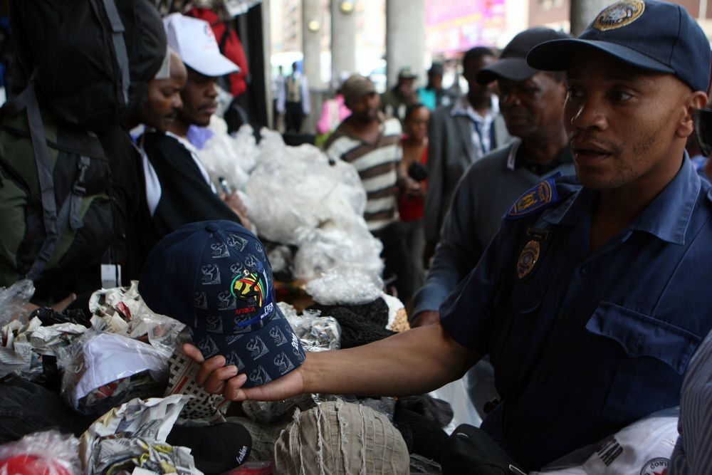 Bheki Cele leads delegation clamping down sale of fake goods in Joburg