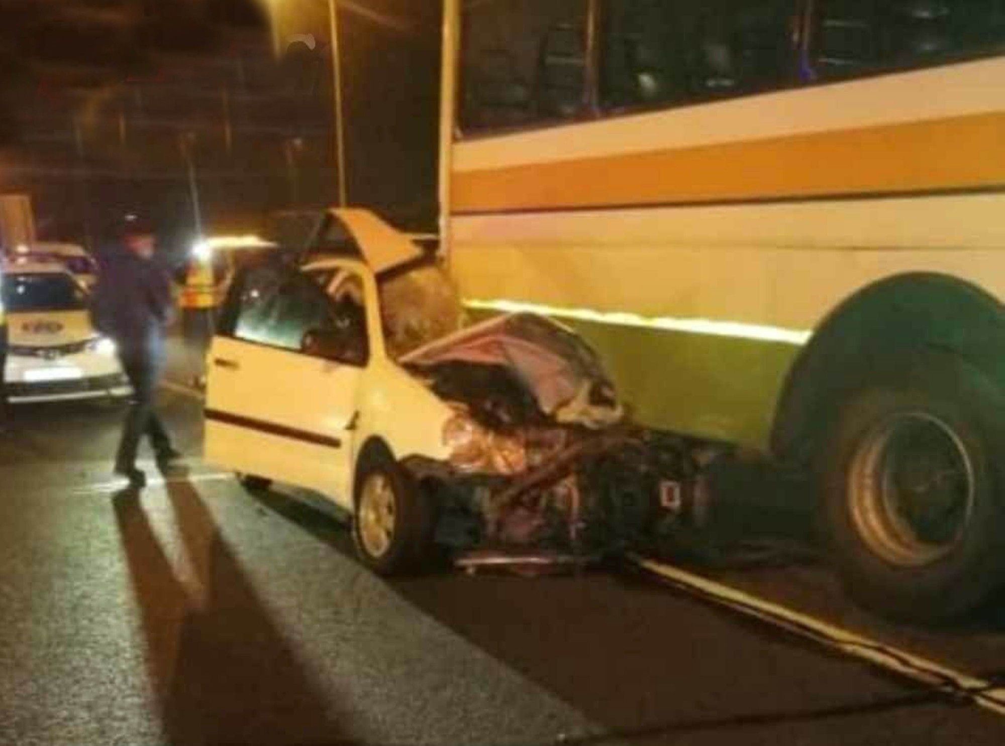 Polo driver crushed under bus
