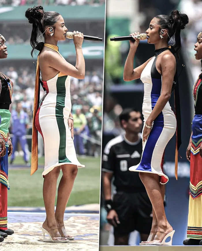 Inside Tyla’s custom 'RSA' concept dress for the World Cup opening ceremony