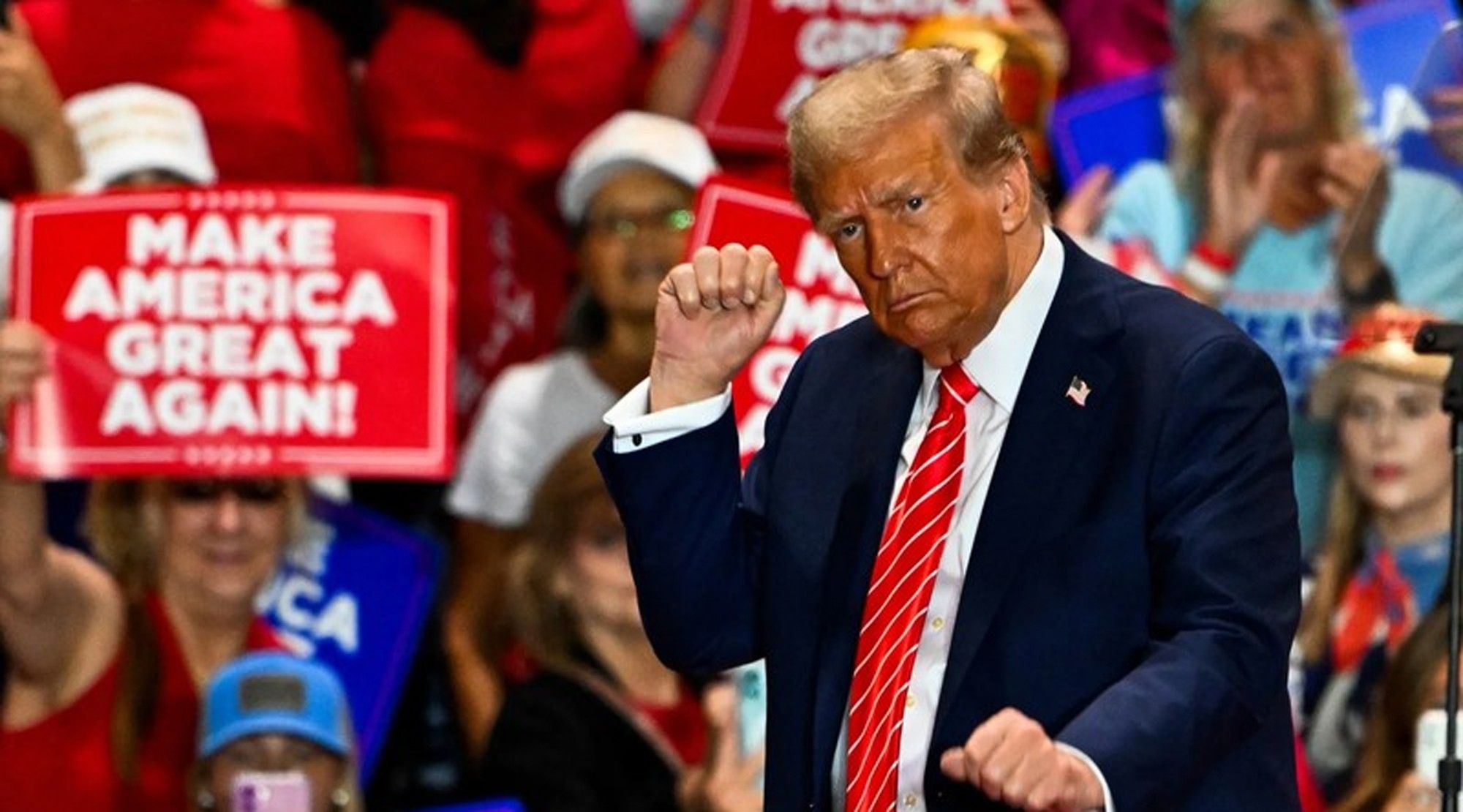 Donald Trump is back at the White House