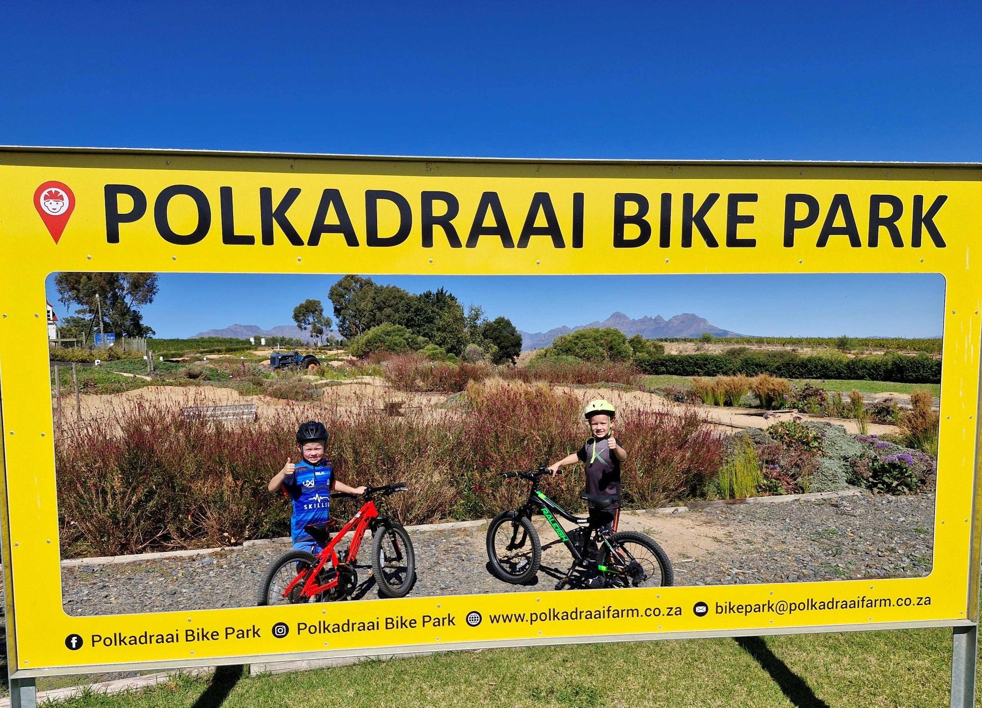 Biggest family-friendly bike park opens at Polkadraai farm