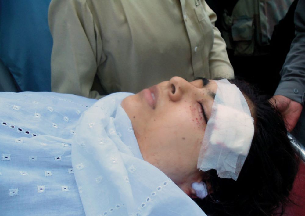 Medics remove bullet from shot child activist