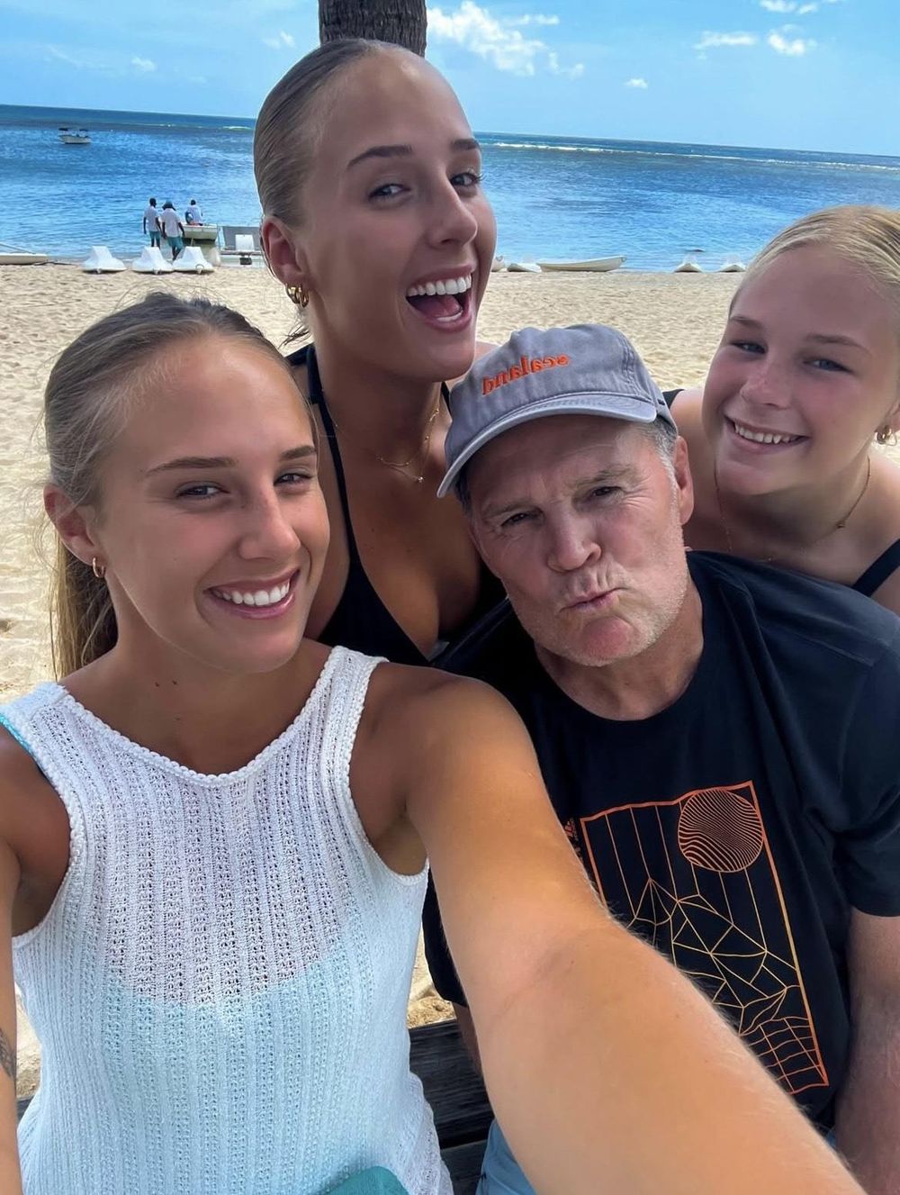 Springboks coach Rassie Erasmus enjoys family time in sunny Mauritius