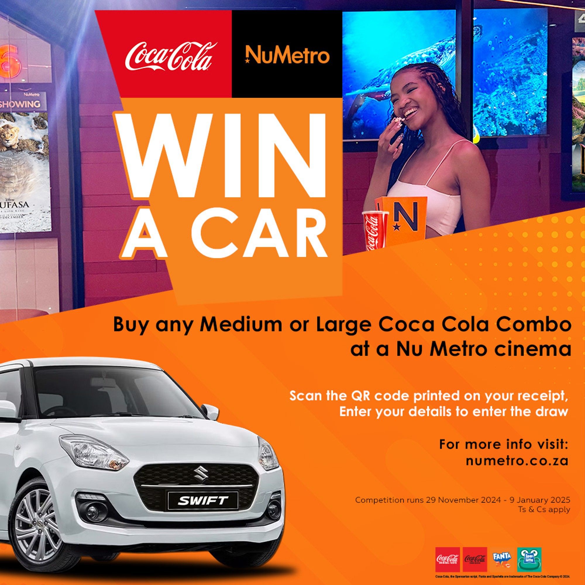 Drive Away in Style: Win a Suzuki Swift with Nu Metro & Coca-Cola!
