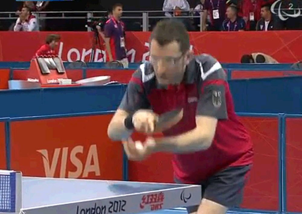 Paraympian an online hit with diving shot