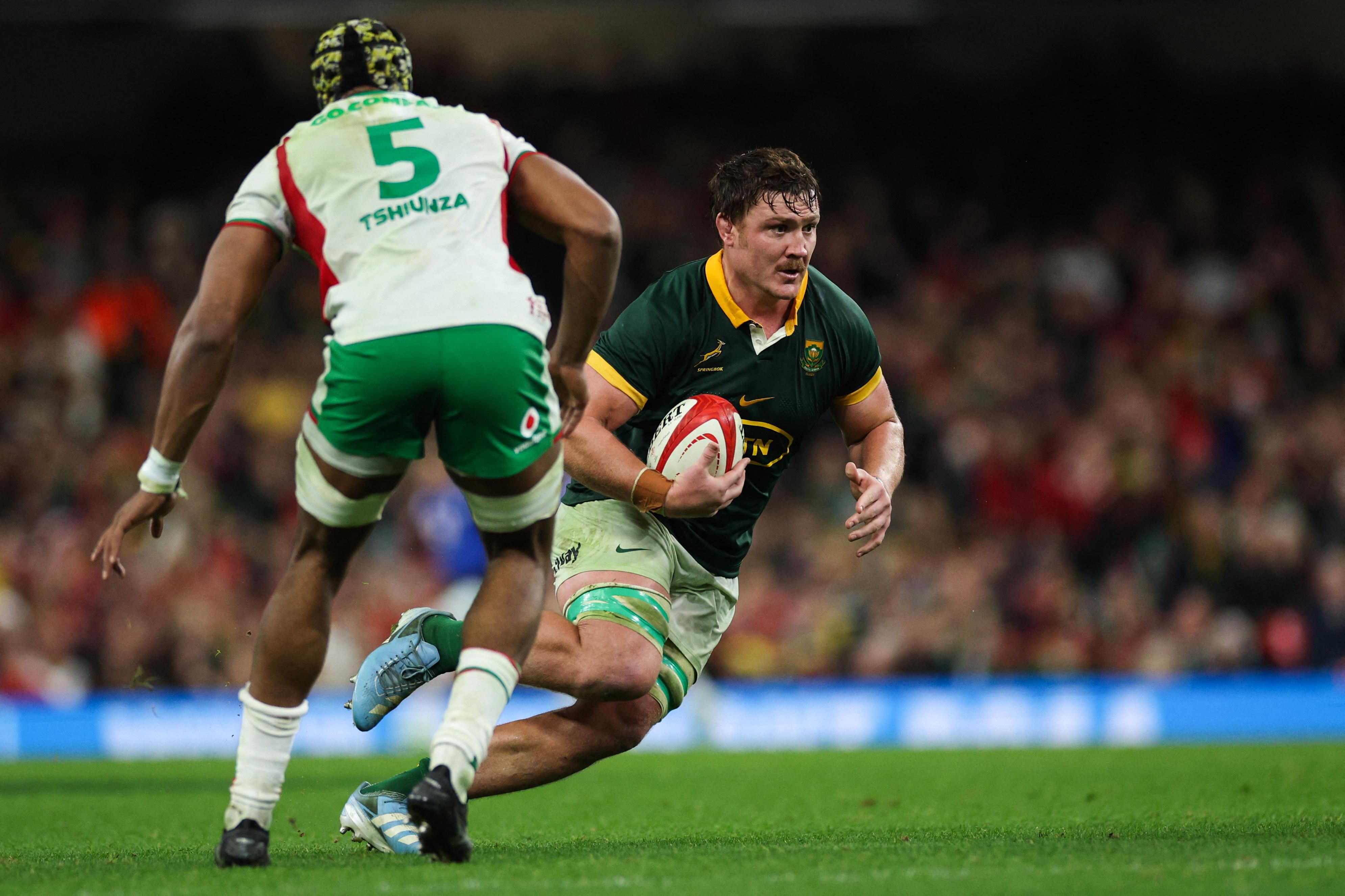 Springboks' Jasper Wiese happy to face All Blacks after ' stupid' headbutt