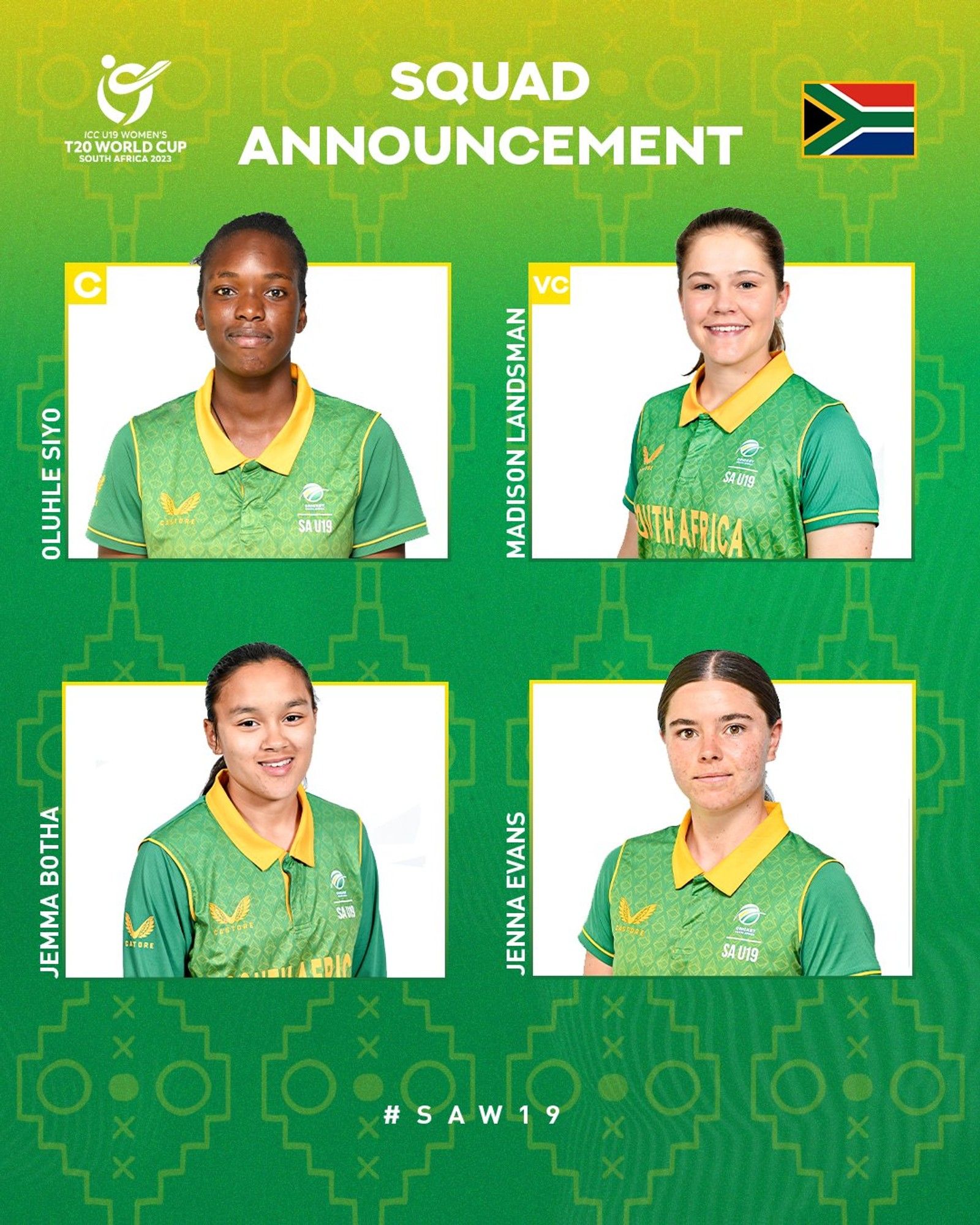 Luhle Siyo to lead SA Under-19 team in first women’s Under-19 World Cup