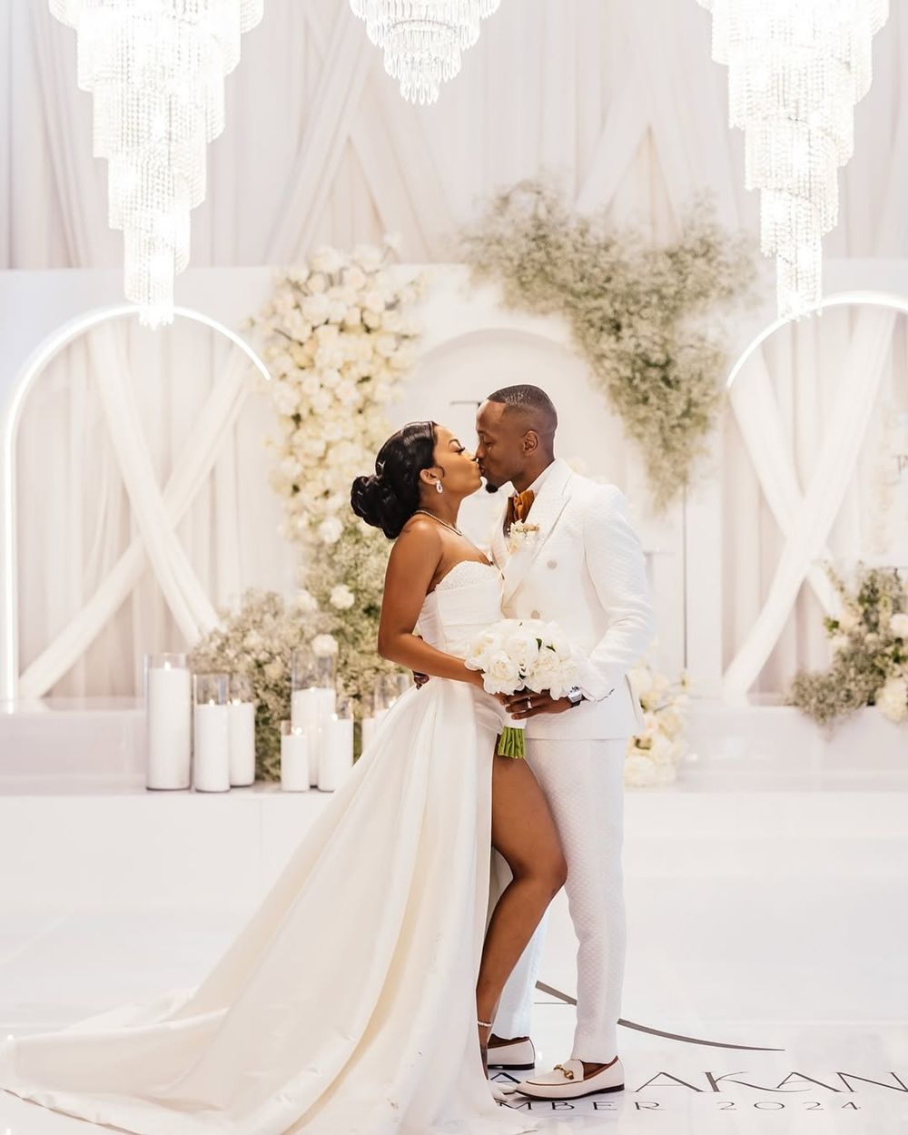 LOOK: Akani Simbine weds Terisa Webb in a stunning dream wedding ceremony