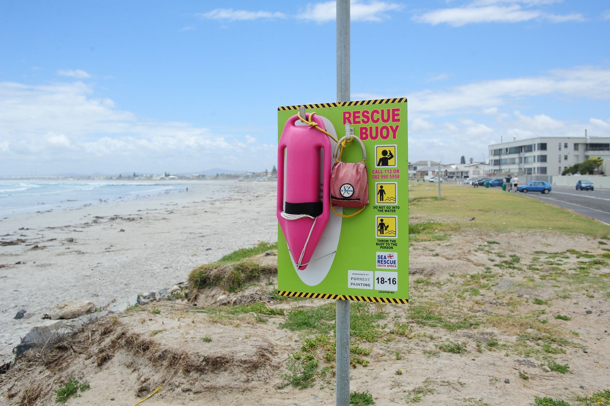 Pink rescue buoys remain pivotal in life-saving measures