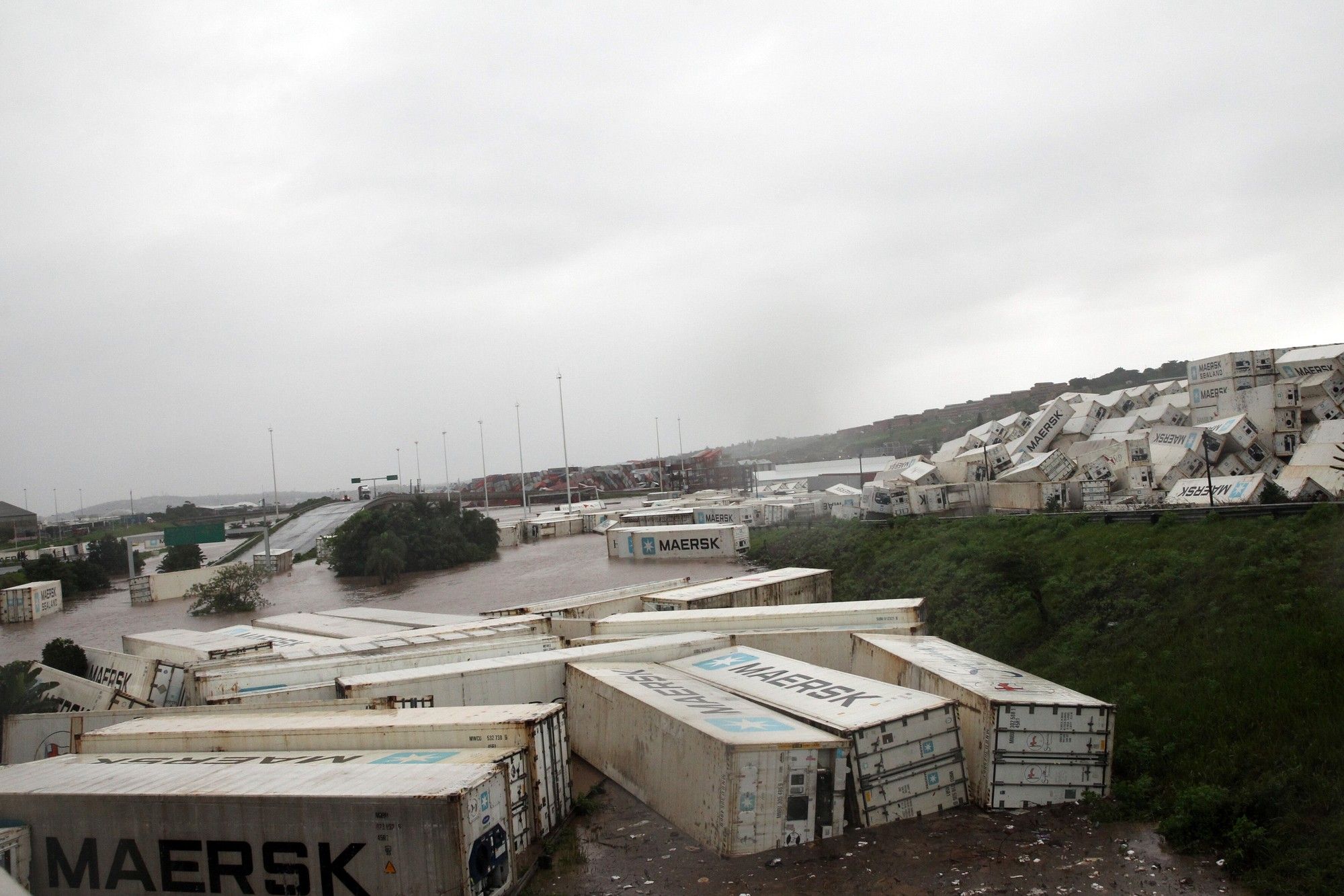 Transnet’s main Durban rail line down for weeks following floods