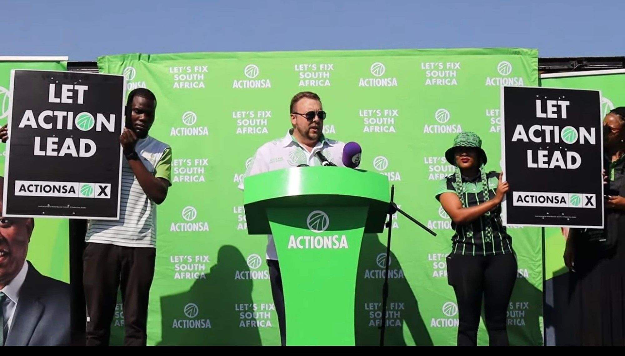 ActionSA unveils final Gauteng election poster