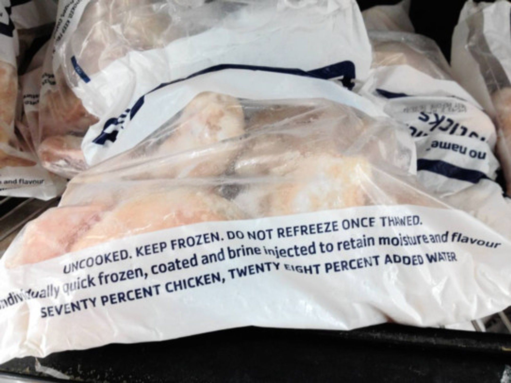 Crying fowl over brine-boosted chickens