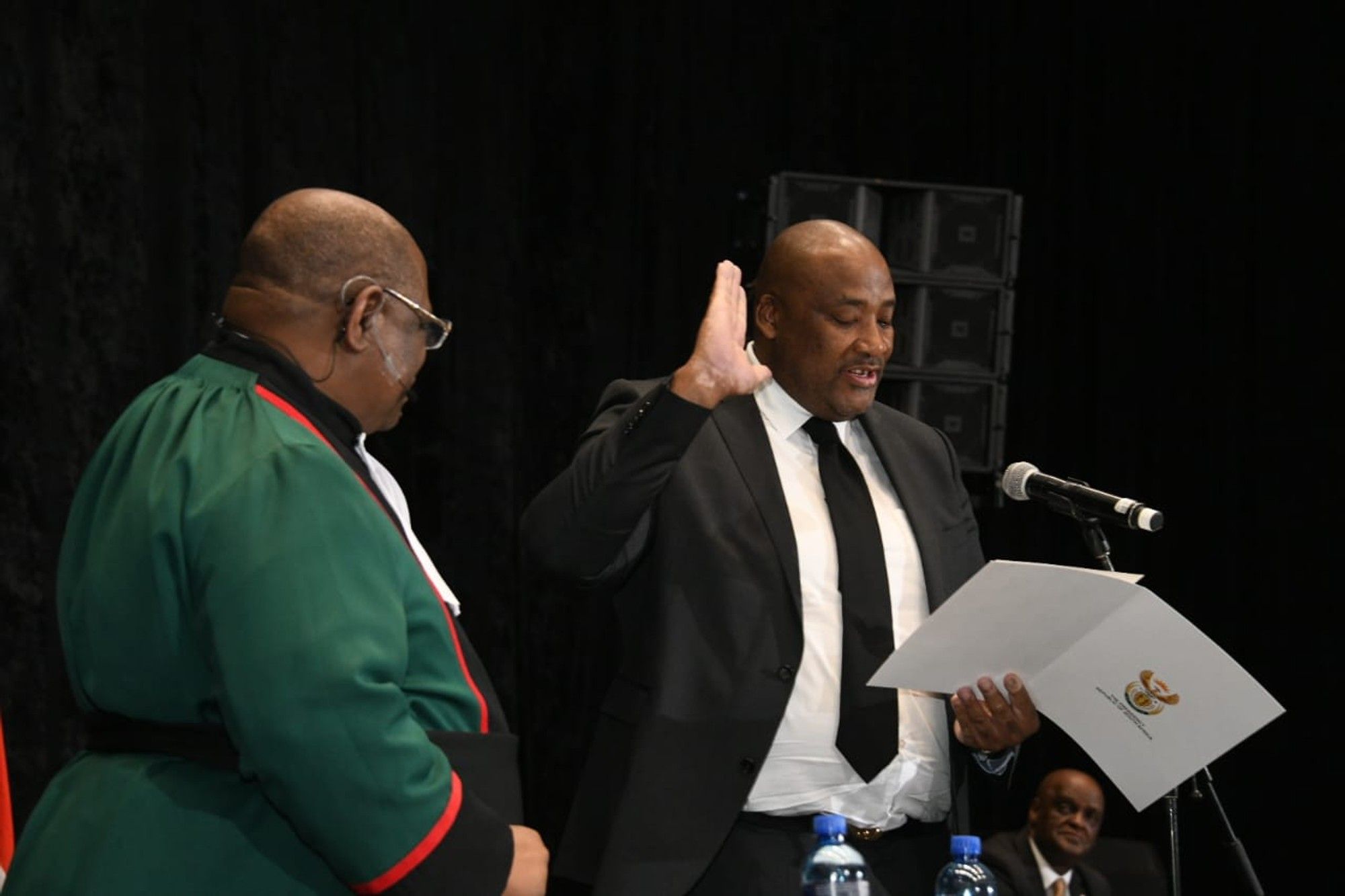 Charismatic Sports Minister Gayton McKenzie steals the show at the Cabinet swearing-in ceremony