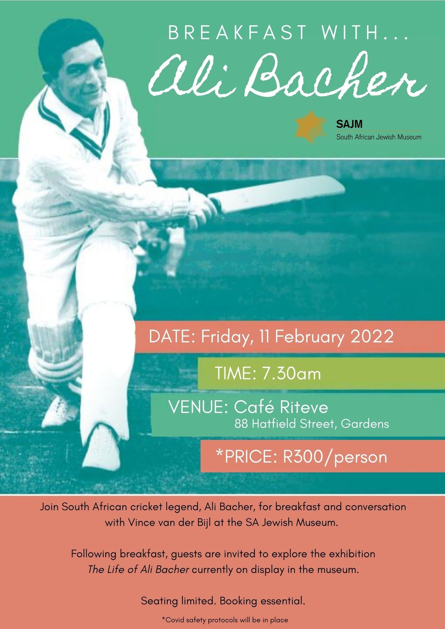Cricket legend Ali Bacher is the star of SA Jewish Museum’s summer ...