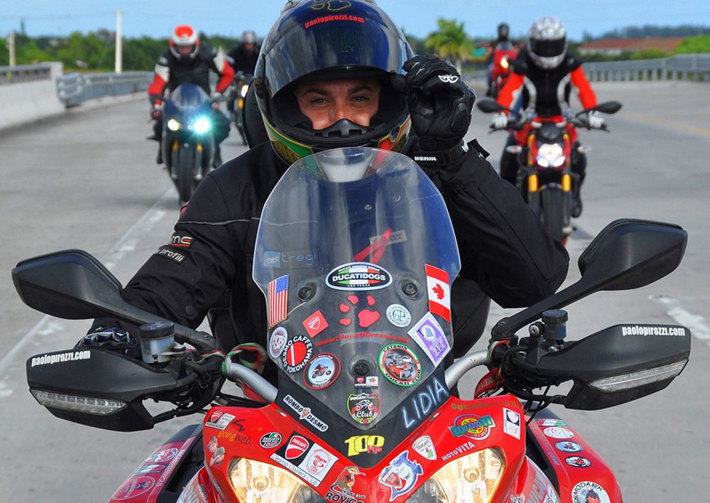 100 000km on a Ducati called Lidia