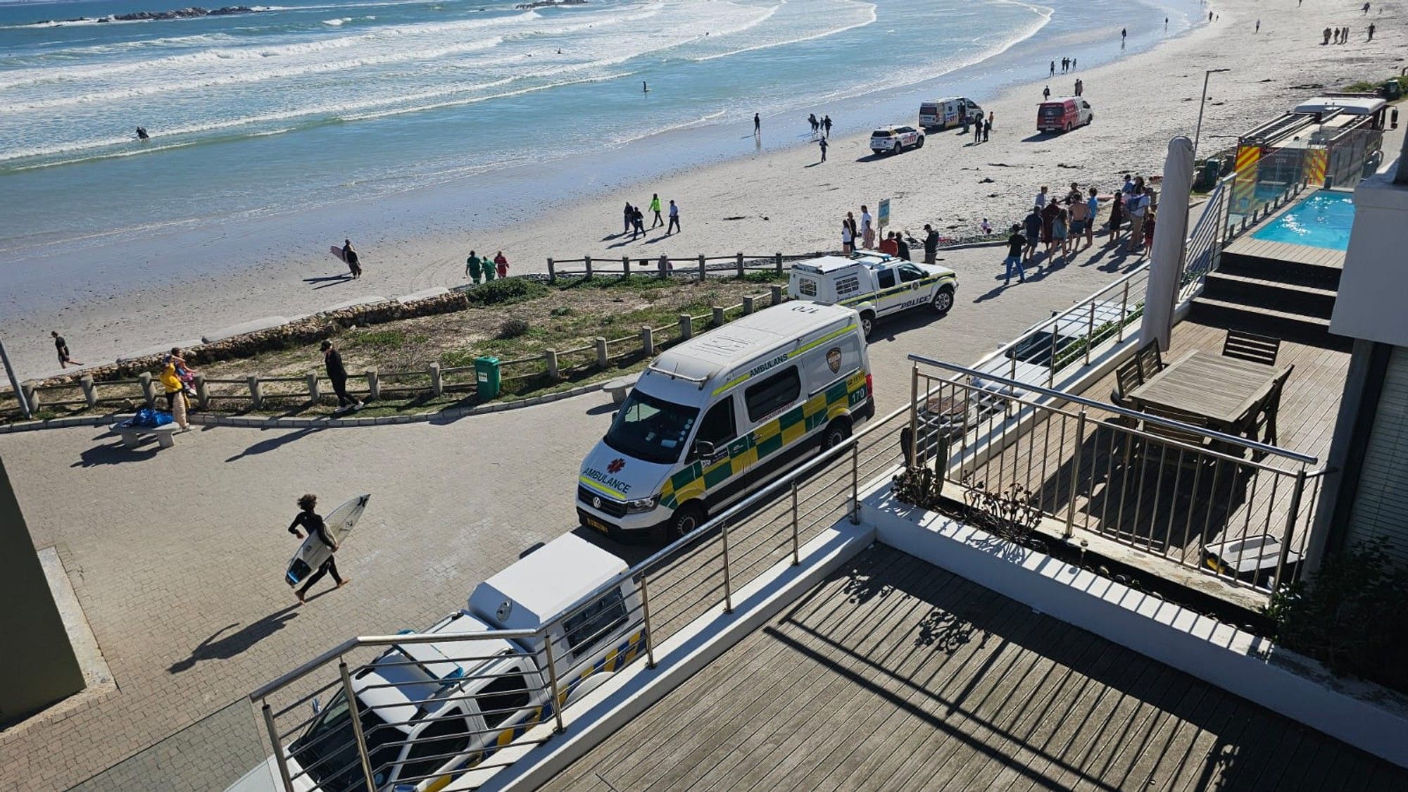 Surfer dies after being hit by his surfboard while surfing at Big Bay Beach