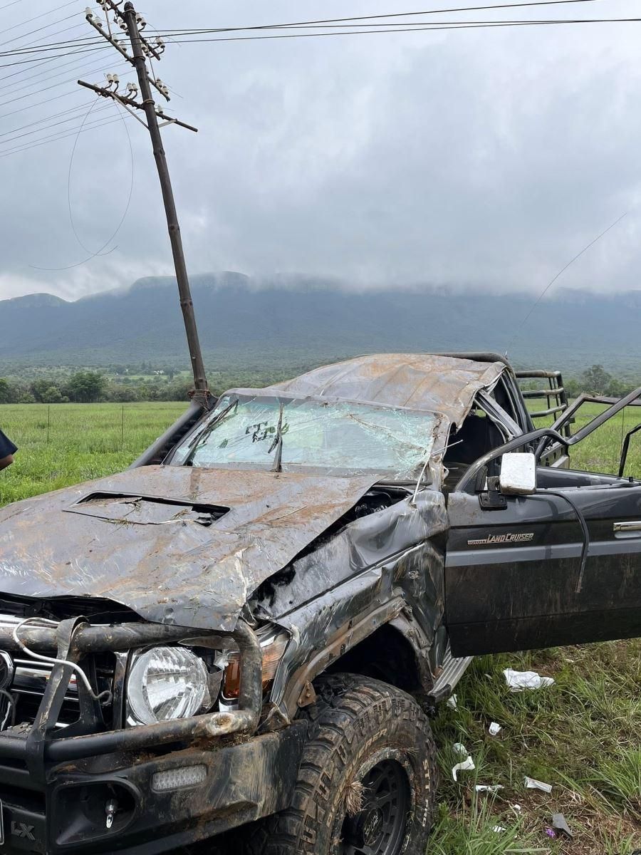 Three injured in rollover crash on the R24 outside Rustenburg