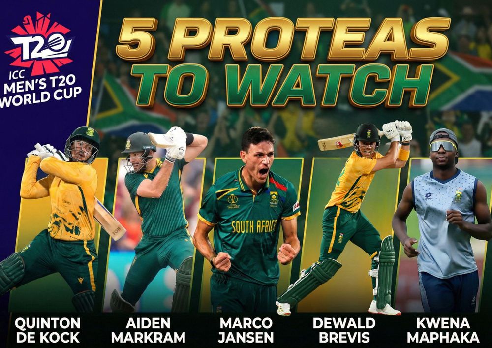 Proteas power: Five superstars who will light up the T20 World Cup