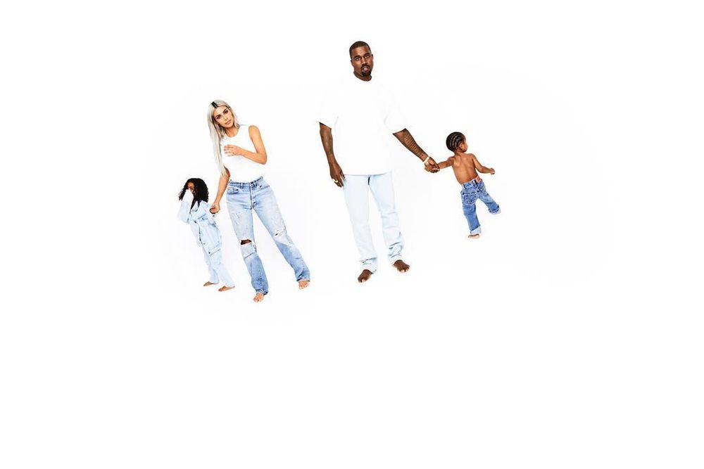 Kanye makes his Kardashian family Christmas card debut