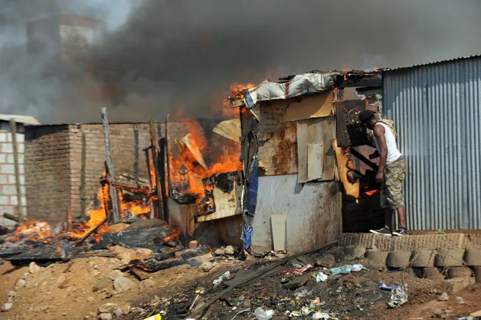 Hundreds displaced after 95 shacks go up in flames in Kameeldrift