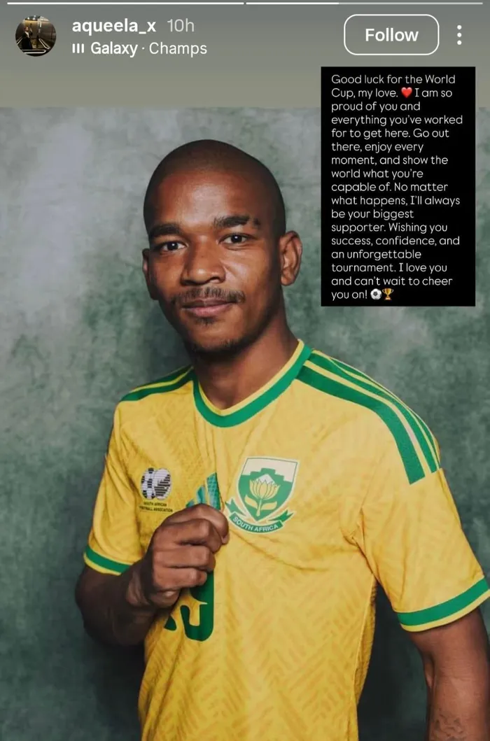 Jayden Adams' partner shares sweet World Cup message ahead of Mexico clash