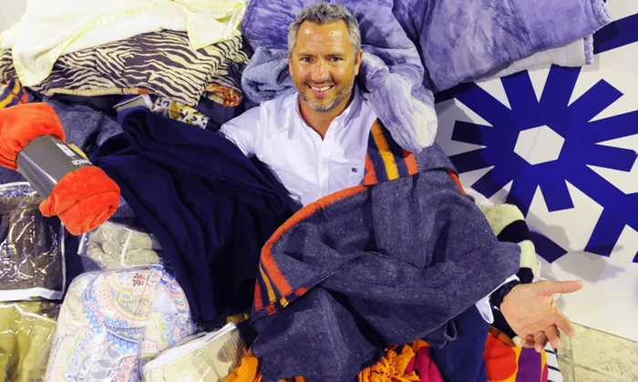 Top swimmer in blanket drive
