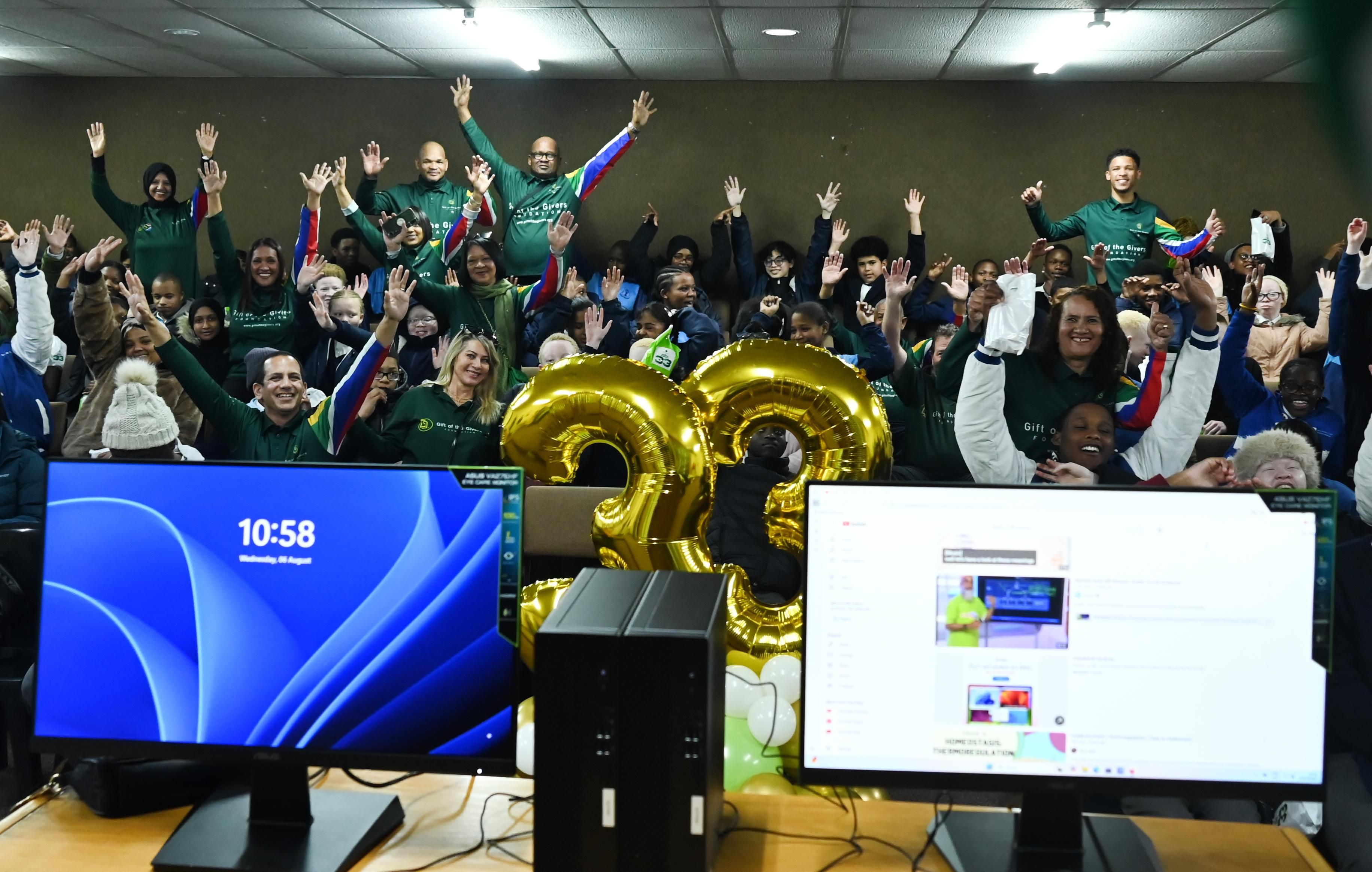 Gift of the Givers donates computers to Athlone School for the Blind on ...