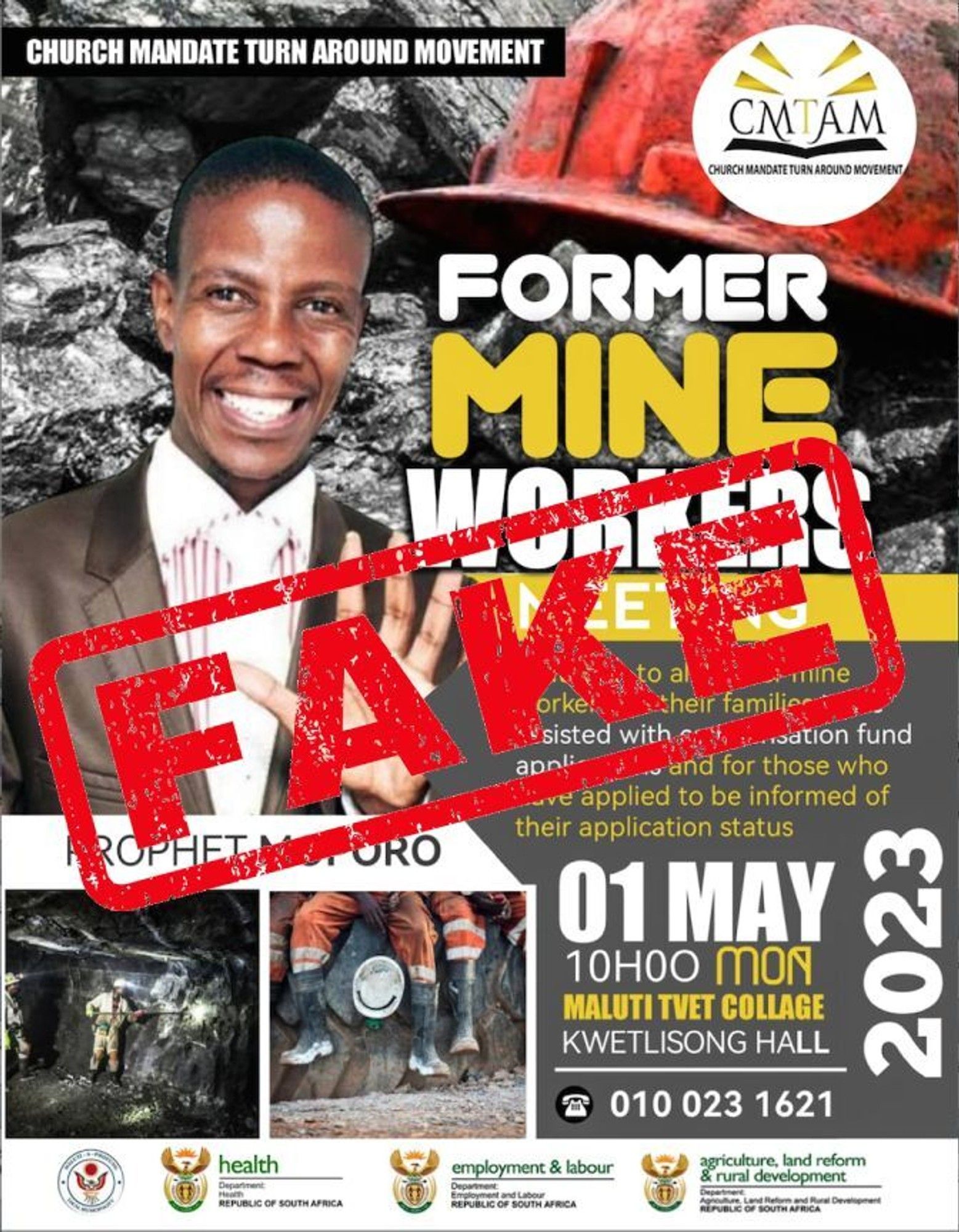 Public warned of fake ex-miners compensation fund agents inviting ...